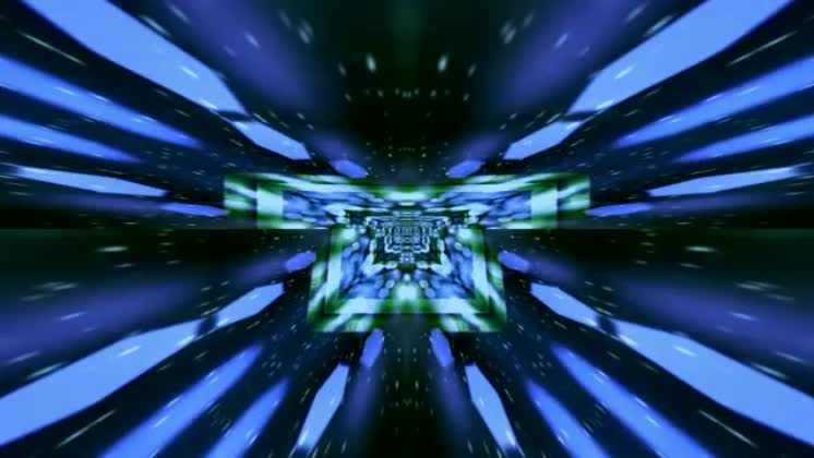 Video: 3D rendering with dynamic glowing elements streaming back and ...